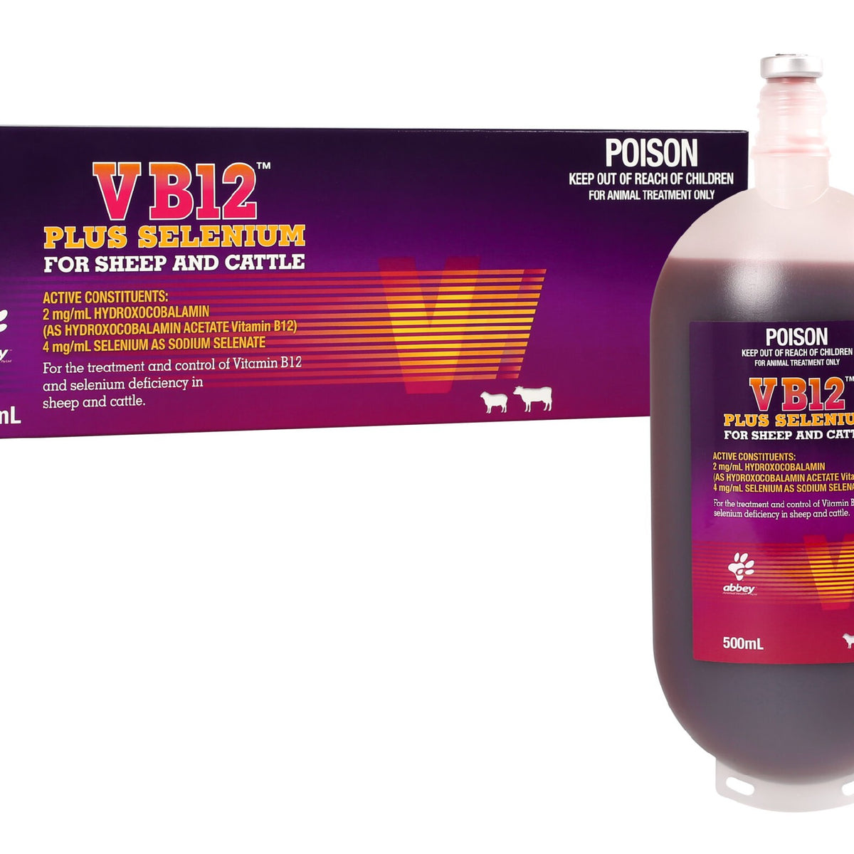VB12™ Plus Selenium for Sheep and Cattle 500ml – Purkiss Rural